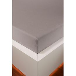 bellana jersey Spannbetttuch Nobel-Jersey Elasthan Spannbetttuch in taupe | Gr.: 100 x 200