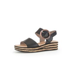 Gabor Fashion Plateau Sandalen in schwarz | Gr.: 37