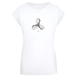 F4NT4STIC Extended Shoulder T-Shirt Geometrics in weiß | Gr.: L