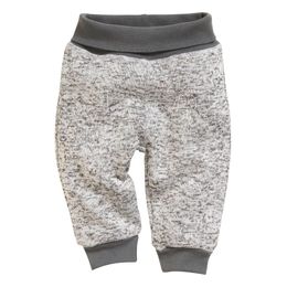 Schnizler Pumphose Strickfleece mit Strickbund in Grau | Gr.: 68