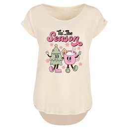 F4NT4STIC Long Cut T-Shirt Tis The Season Tree Cocoa in Whitesand | Gr.: S