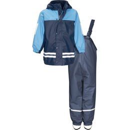 Playshoes Regen-Anzug mit Fleece-Futter in Marine | Gr.: 104