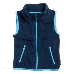 Playshoes Fleece-Weste farbig abgesetzt in Marine | Gr.: 98