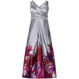 Ulla Popken Abendkleid in metallgrau | Gr.: 54 - Normalgröße