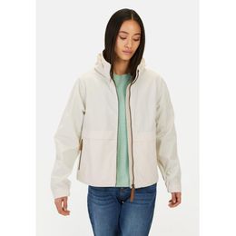 Camel Active Leichte Jacke mit verstaubarer Kapuze in Perlweiß | Gr.: 46
