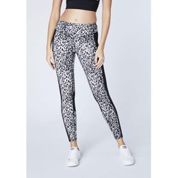 Chiemsee Leggings in Grau-Schwarz | Gr.: L