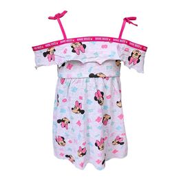 Disney Minnie Mouse Sommerkleid Off-Shoulder Minnie Mouse in Grau | Gr.: 116