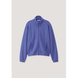 hessnatur Fleece Jacke Relaxed in irisblau | Gr.: L