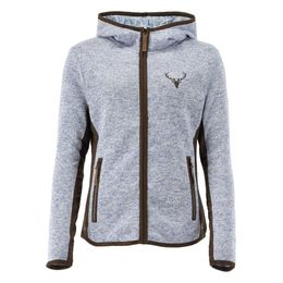 OS-Trachten Strickfleecejacke Zumgu in hellblau/bleu | Gr.: 40
