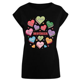 F4NT4STIC T-Shirt Muttertag Mama Herzen in schwarz | Gr.: 5XL