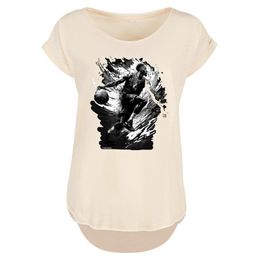 F4NT4STIC Long Cut T-Shirt Basketball Splash Sport LONG in Whitesand | Gr.: L