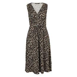 Zero Jerseykleid mit Leo-Muster in NatureBlack | Gr.: 40