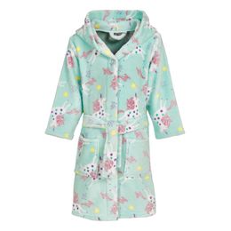 Playshoes Fleece-Bademantel Einhorn in mint | Gr.: 86/92