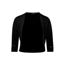 Vera Mont Strickbolero ohne Verschluss in Schwarz/Schwarz | Gr.: XL