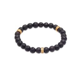 Kuzzoi Armband 925 Sterling Silber Kugel in Gold | Gr.: 19 cm