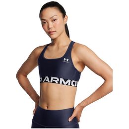 Under Armour Sport-BH "Ua Hg Mid Branded" in Blau | Gr.: L