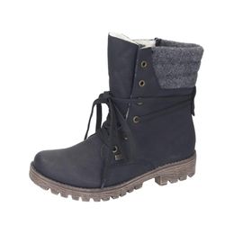 Rieker Schnürstiefeletten, Winterstiefeletten in schwarz/anthrazit | Gr.: 36