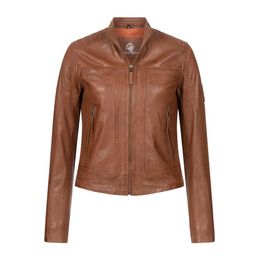Rock Creek Lederjacke in Hellbraun | Gr.: L