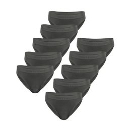Normani 10 Slips aus Bio-Baumwolle Sliwen in Grau | Gr.: XL