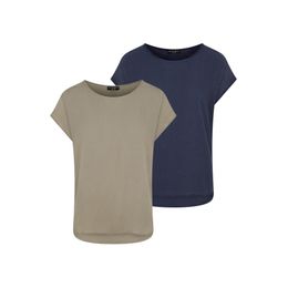 DENIMFY T-Shirt DFJule 2er Pack in Mehrfarbig | Gr.: L