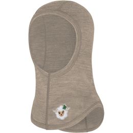 Normani Outdoor Sports Baby Merino Sturmhaube Masterton in Beige | Gr.: 80-92