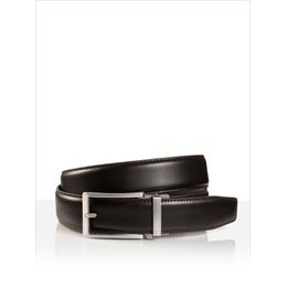 MONTI Ledergürtel STANFORD' 3,5cm breit, Automatikschließe Stufenlos in brown uni | Gr.: 110