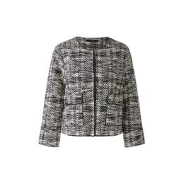 Oui Jerseyjacke in white black | Gr.: 38