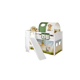 Ticaa Hochbett mit Rutsche Ekki in Weiß | Gr.: onesize