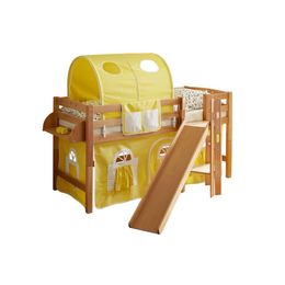 Ticaa Hochbett mit Rutsche Tino in Natur | Gr.: onesize