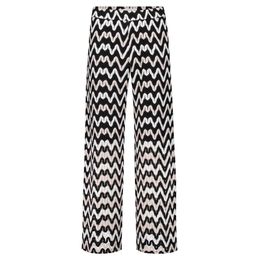 BETTY & CO BETTY & CO Schlupfhose mit Struktur in Schwarz/Braun | Gr.: 42