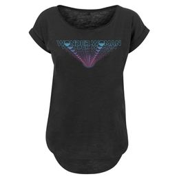 F4NT4STIC Long Cut T-Shirt DC Comics Wonder Woman 84 Repeat in schwarz | Gr.: M