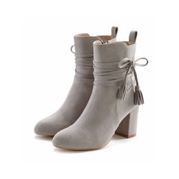 Lascana Stiefelette in hellgrau | Gr.: 39