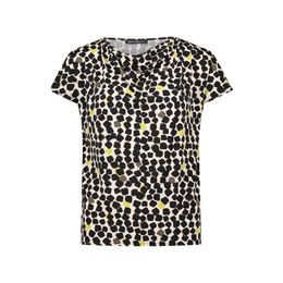 Betty Barclay Printshirt mit Wasserfallausschnitt in Beige/Schwarz | Gr.: 36
