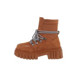 Ital-Design Stiefelette in Camel | Gr.: 39