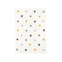 Pergamon Kinder und Jugend Teppich Trendline Sterne Mix in Creme | Gr.: 80 x 150 cm