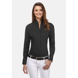 Vincenzo Boretti Bluse leicht tailliert in schwarz | Gr.: 38