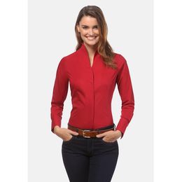 Vincenzo Boretti Bluse leicht tailliert in rot | Gr.: 34