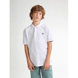 PETROL INDUSTRIES Klassisches Poloshirt Flaming in Weiß | Gr.: 152