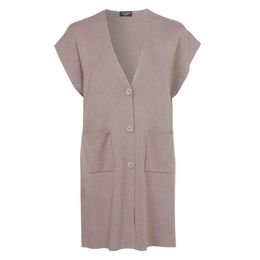 Via Appia Due Shirtweste Zeitlose Shirtweste in unifarbenem Design in toffee melange | Gr.: 54