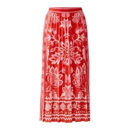 Oui Plisseerock in red rose | Gr.: 36