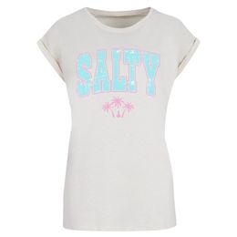 F4NT4STIC Extended Shoulder T-Shirt Beach Summer Vacation Salty in Whitesand | Gr.: 4XL