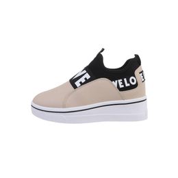 Ital-Design Freizeitschuh in Beige | Gr.: 40