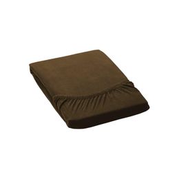 GMD Living Jersey Premium Spannbettlaken JANNEBY in Farbe Schokobraun | Gr.: 90-100 x 200 cm