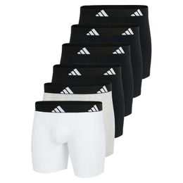 adidas Sportswear Long Short / Pant Active Flex Cotton in Schwarz / weiß / grau | Gr.: L