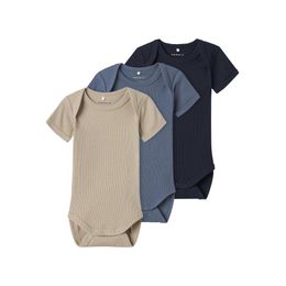 name it 3er-Pack Strampler in China Blue | Gr.: 80