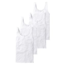 Schiesser Trägertop Cotton Essentials in Weiß | Gr.: 42