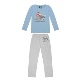 ONOMATO! 2tlg. Outfit: Schlafanzug Langarmshirt und Hose Jurassic World in Mehrfarbig | Gr.: 98