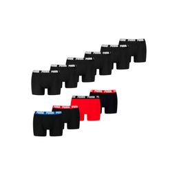Boxershorts Puma MEN EVERYDAY BASIC BOXERS 10P in 002 - Red / Black | Gr.: L