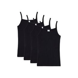 Sanetta Unterhemd 4er Pack in Schwarz | Gr.: 152
