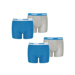 Puma Boxershorts BASIC BOXER 4P in 417 - blue/grey | Gr.: 176